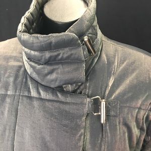 Mulberry | Jackets & Coats | Pewter Metallic Puffer Jacket | Poshmark